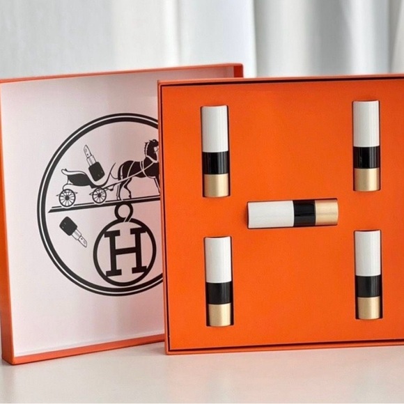 Hermes | Makeup | Herms Exclusive Edition Gift Box And 5 Lipstick Set ...
